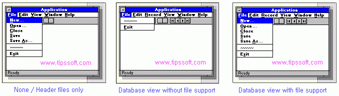 팁스소프트 > MFC/API 가이드 > [교육자료] Application Wizard 사용법 - Step 2 [SDI/MDI]
