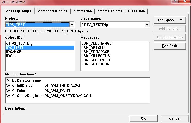 팁스소프트 > 우리들 이야기 > 강좌 11일차 - CListBox
